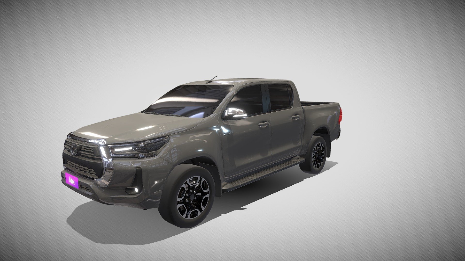 Toyota Hilux Double Cab - 2021 - 3D model by Unn Tech (@unntech ...