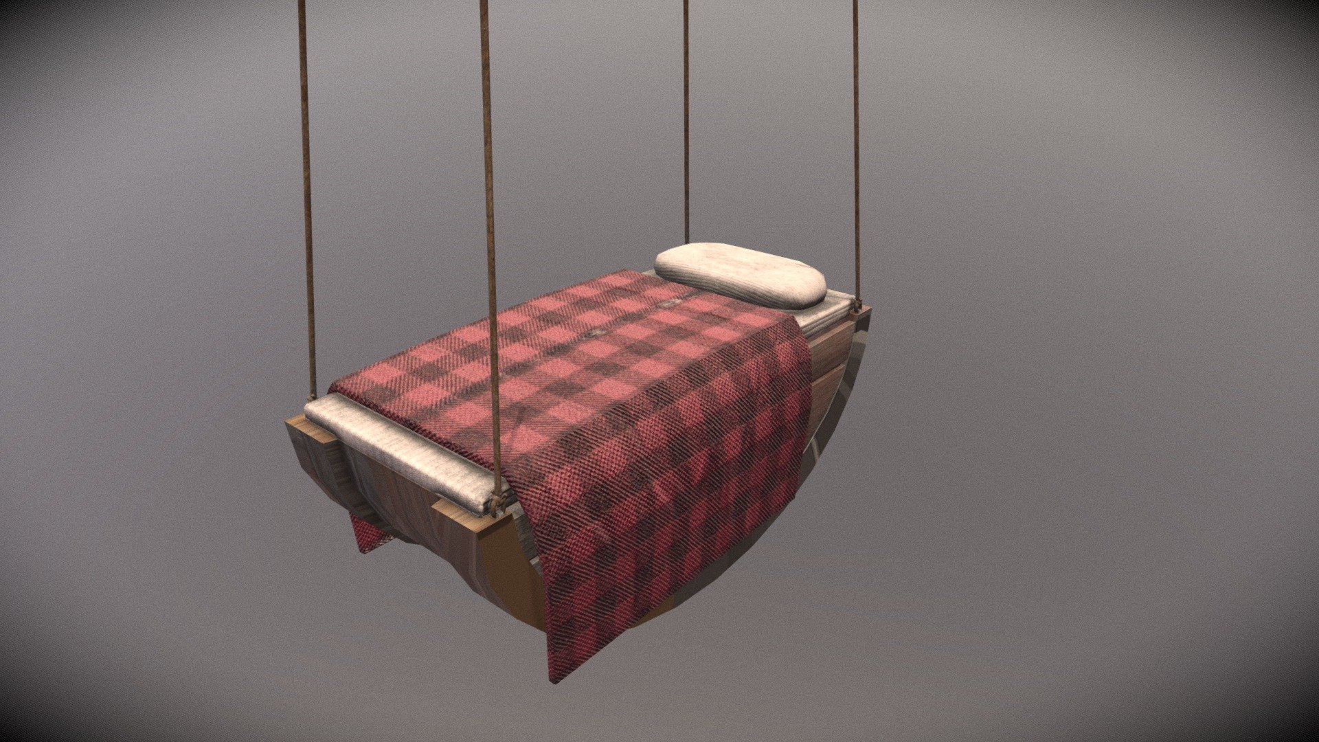 hanging bed_1012 - Download Free 3D model by jpxuan [25f4b21] - Sketchfab