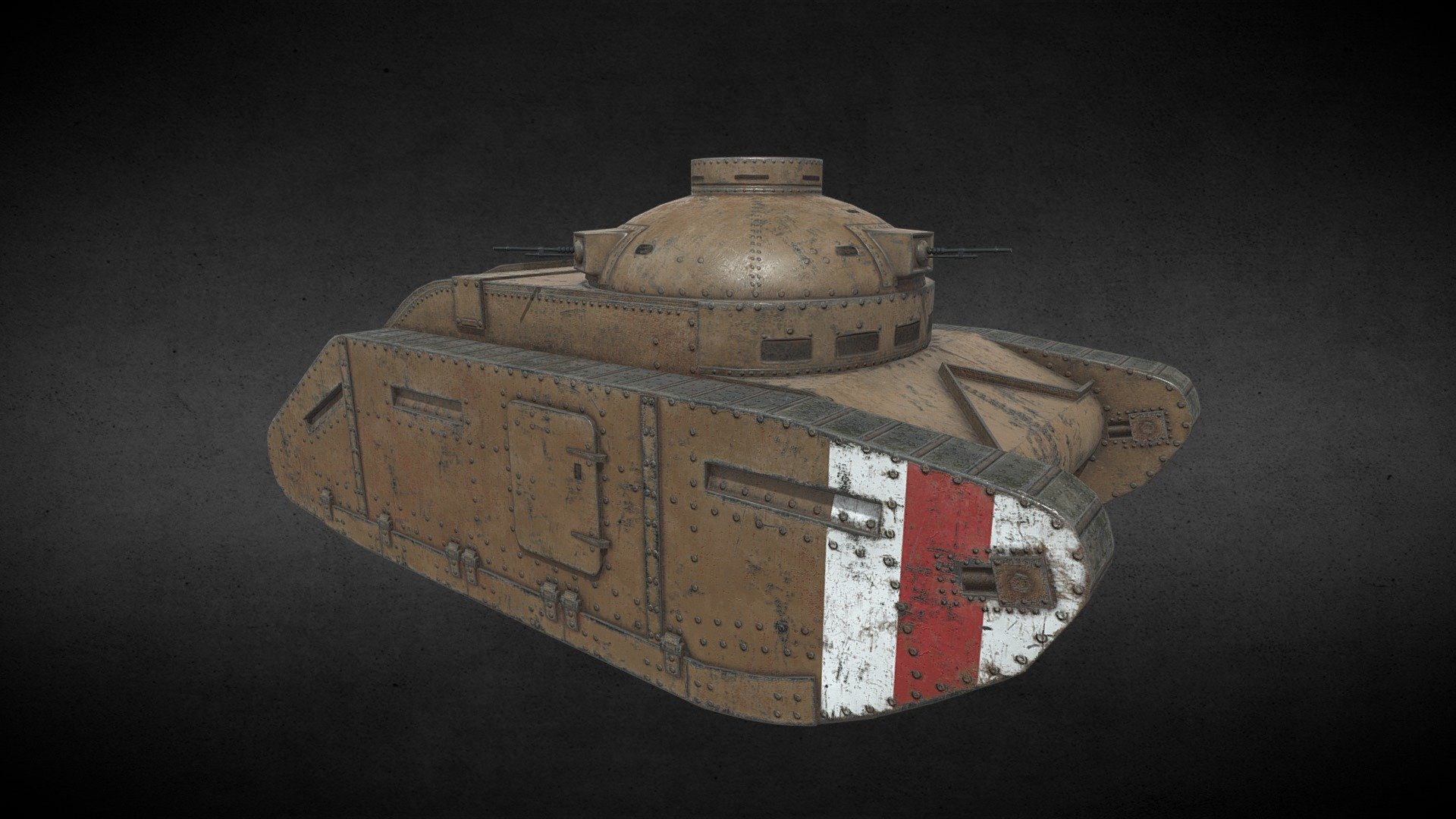 Vickers No.1 Tank - Download Free 3D model by Call_ada (@IvanKoliada ...