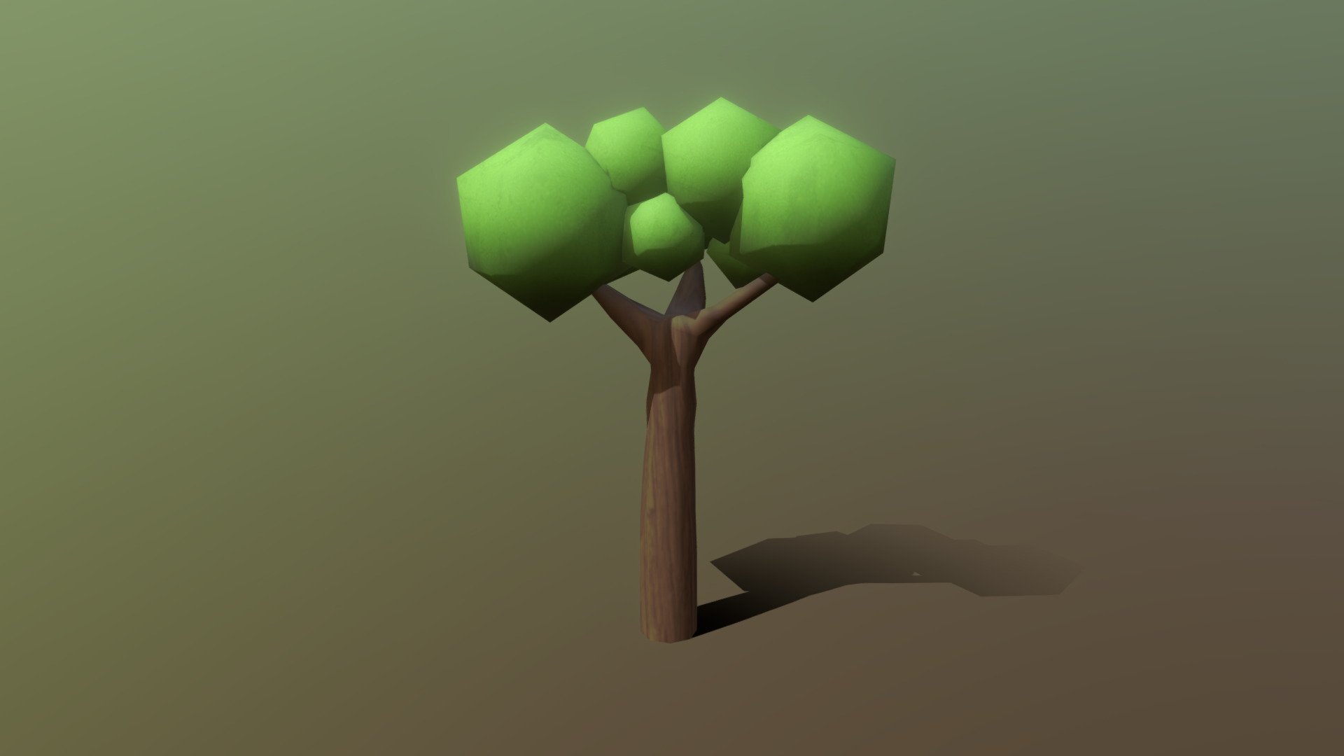 Low Poly Cartoon Tree - 3D model by Artemecia [260248e] - Sketchfab