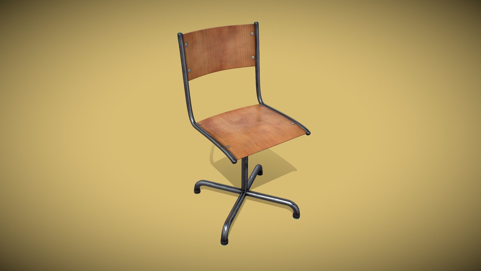 Classroom Chair (PBR) - Buy Royalty Free 3D model by SLASH / RENDAR ...