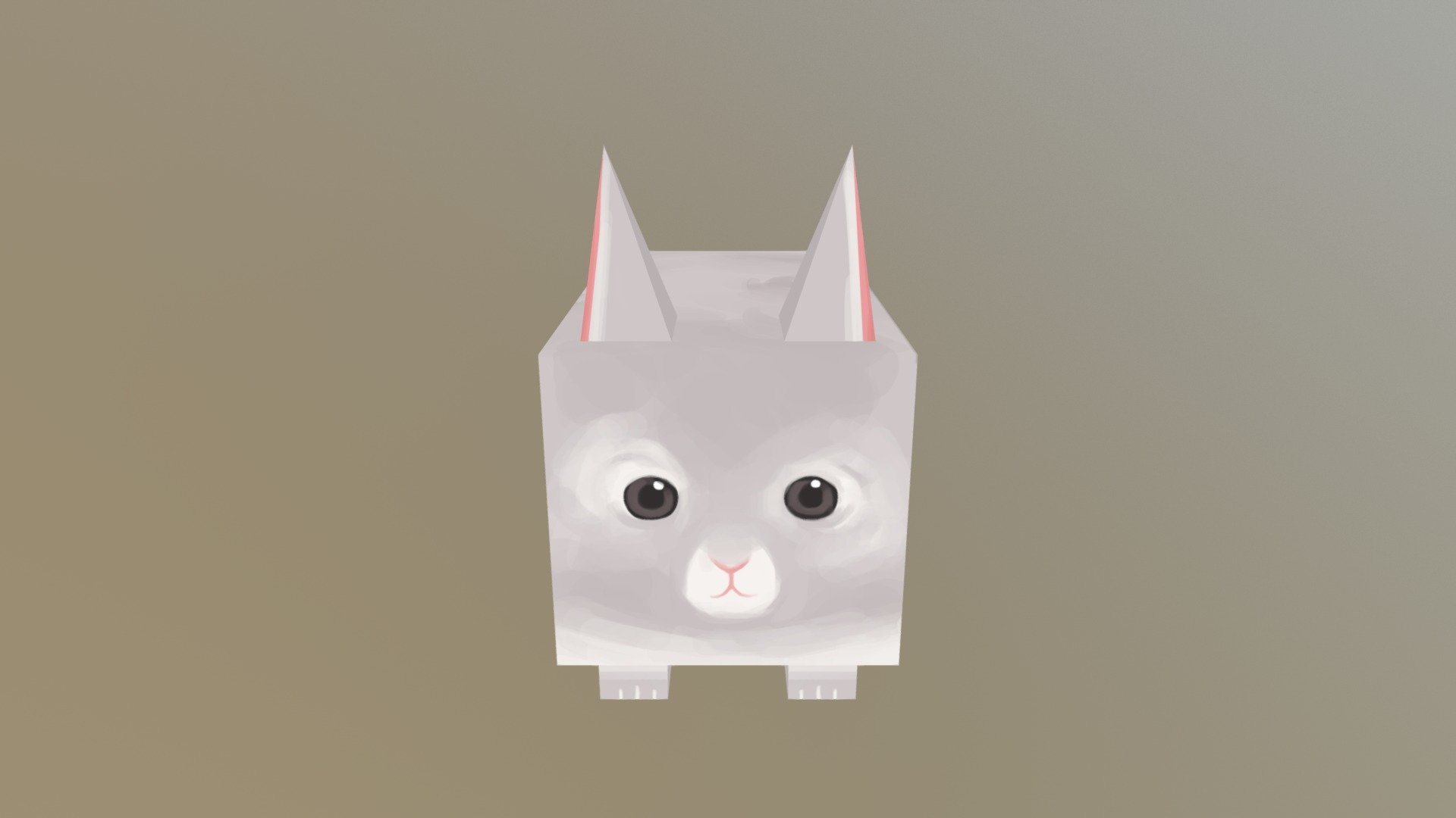 Cube Rabbit - 3D model by thebome [26035eb] - Sketchfab