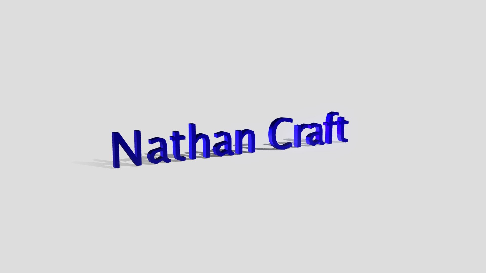 Signature_Nathan_Craft - Download Free 3D model by craftn [26038d6 ...