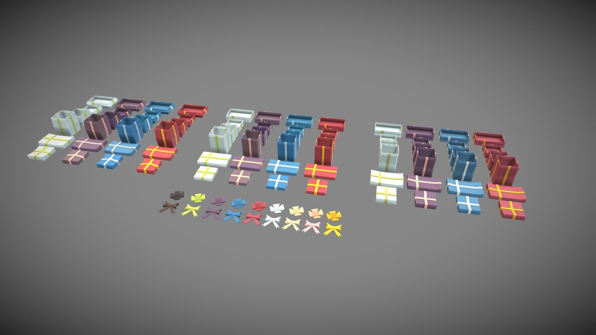 Low Poly Modular Presents - 90 Pieces - Buy Royalty Free 3D model by ...