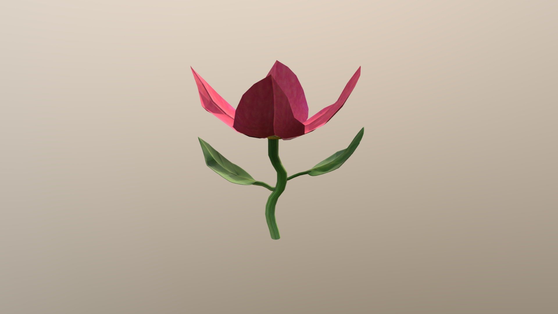 4 petal flower - 3D model by shsgrizzly [260775e] - Sketchfab