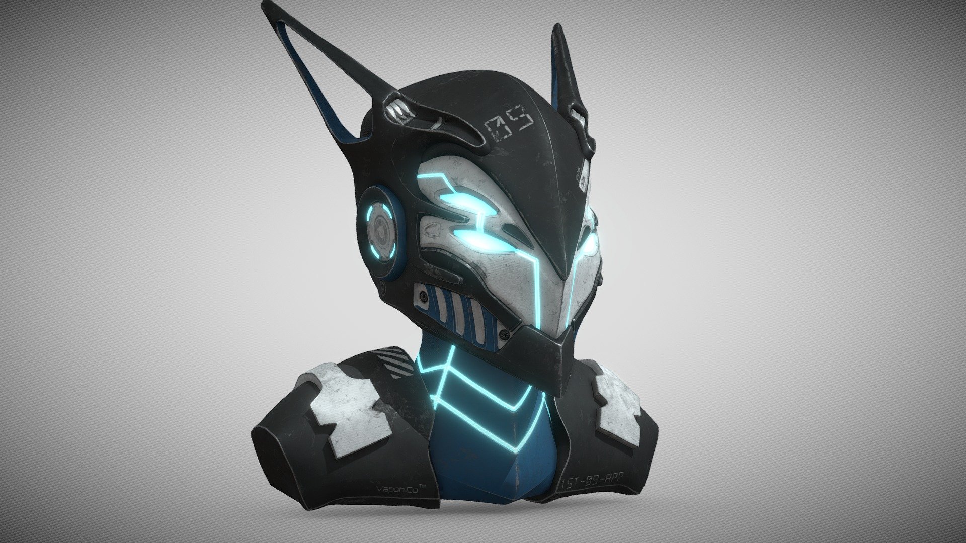 Sci-Fi Helmet - 3D model by ImKiB [260af83] - Sketchfab