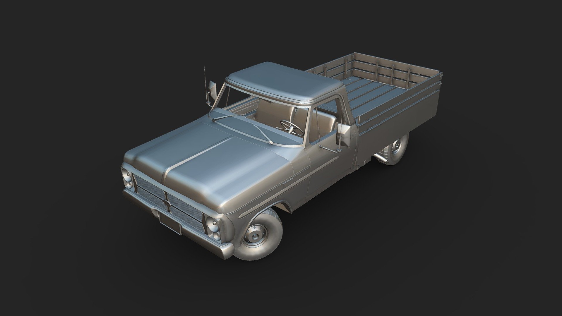 Reimagined Ford F250 Fifth Generation (1967-72) - 3D model by ...