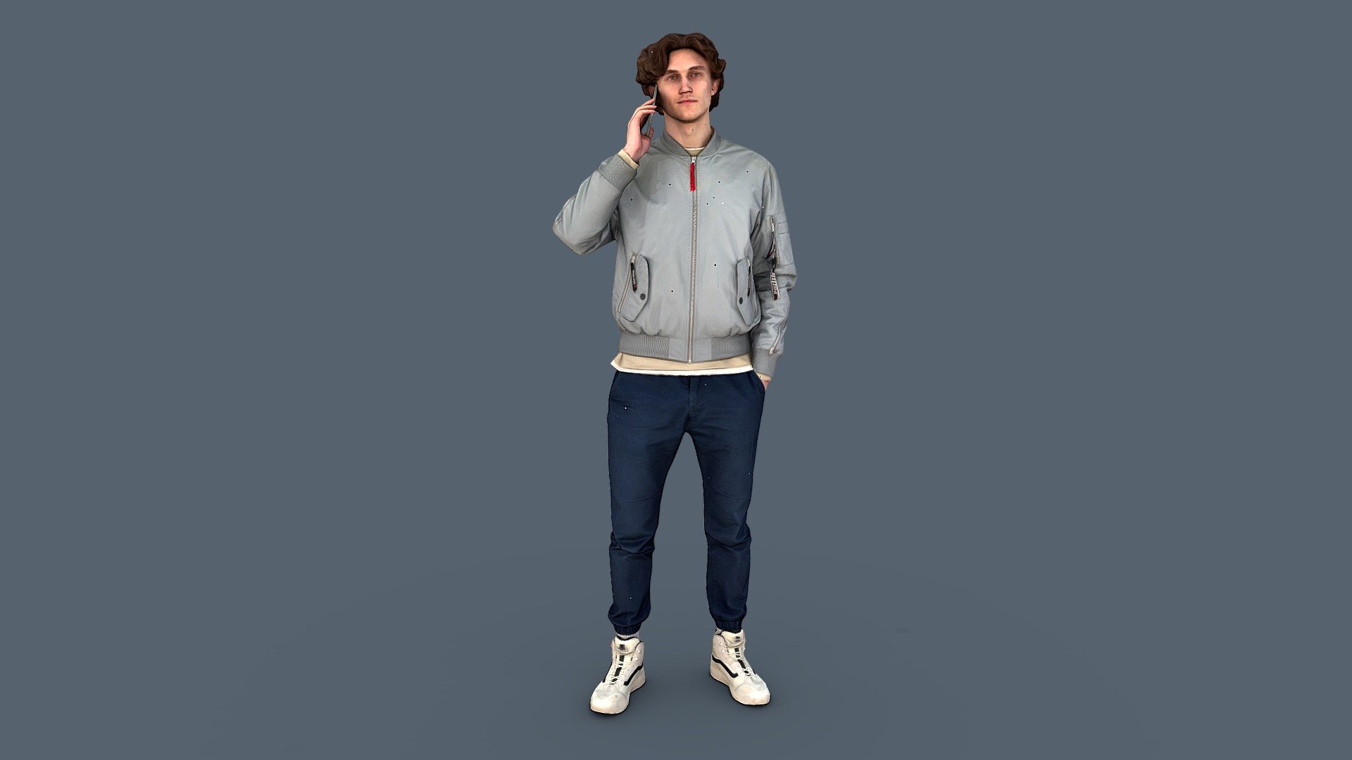 Young Tall Guy Talking by Phone - 3D model by kanistra [260e13f ...