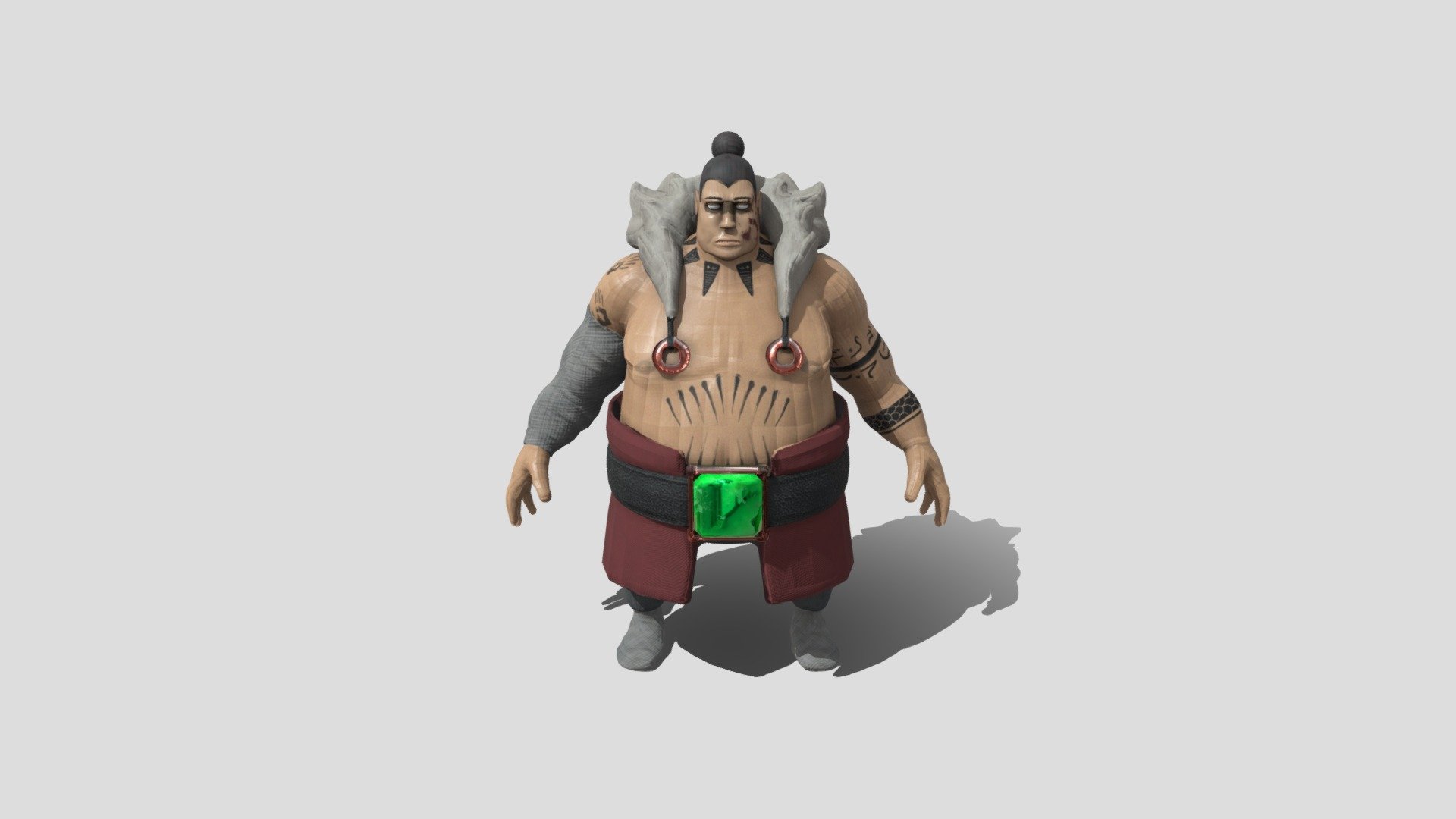 The Sumo Fighter - 3D model by thelenny [260e4ee] - Sketchfab