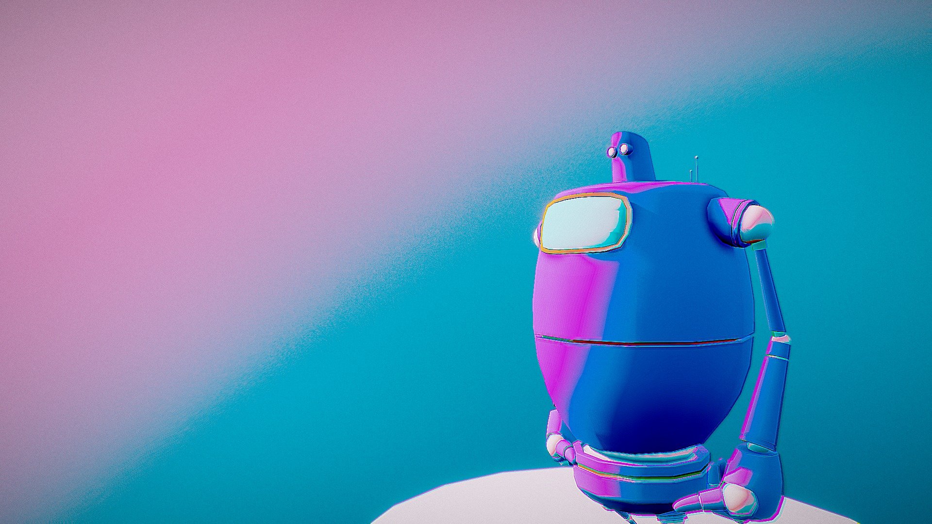 Blue Robot Walk FBX - 3D model by Collin Anderson (@genaralskar ...