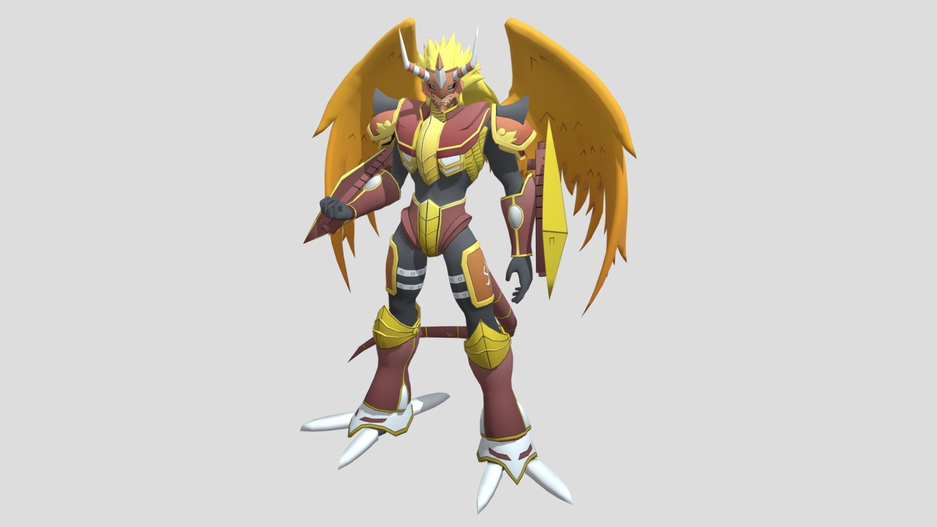 Aldamon - Digimon New Century - Download Free 3D model by DrewsDigitalDesigns [2613129] - Sketchfab