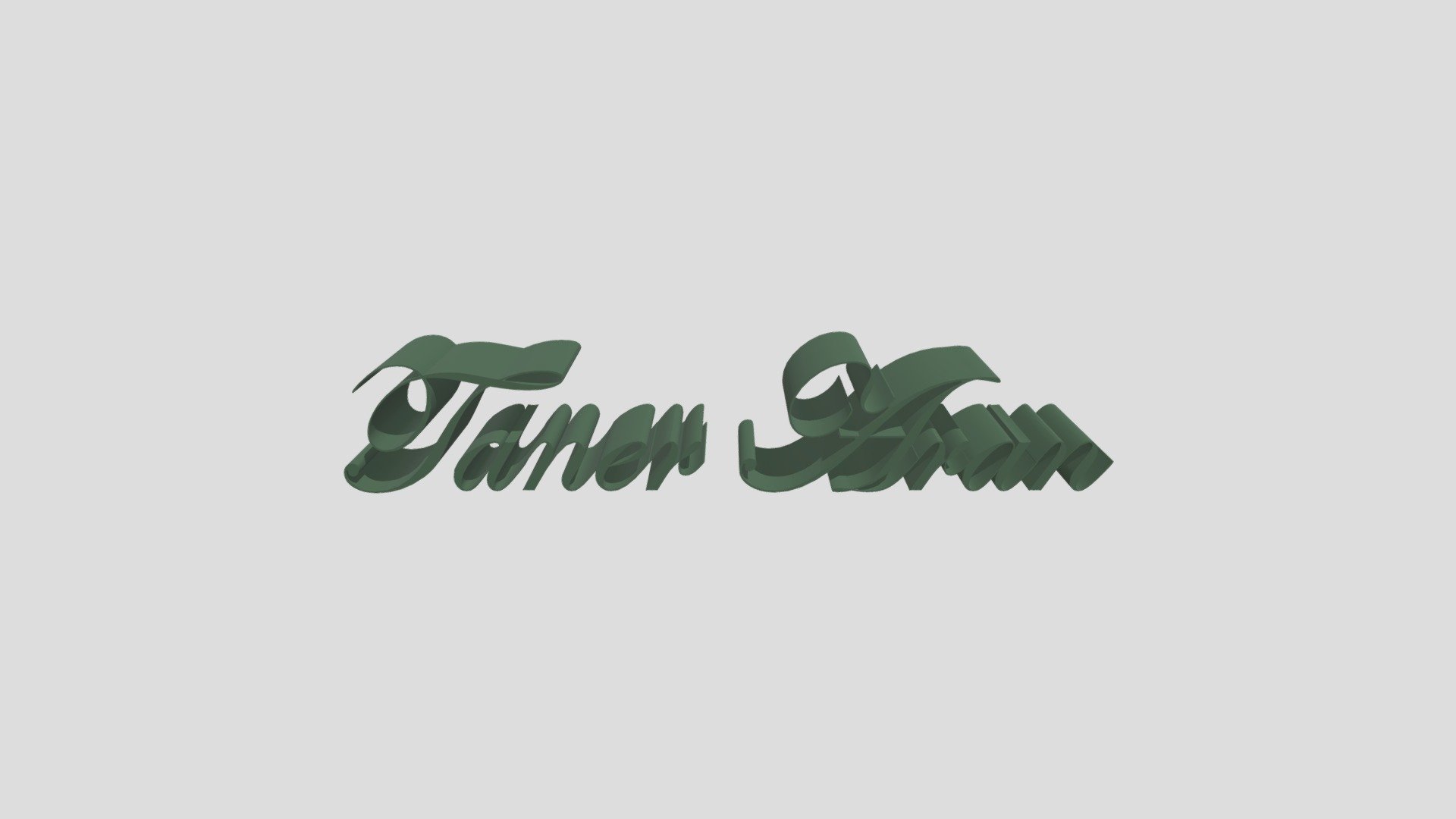 Logo_ Taner Aran - Download Free 3D model by arantaner [2616636 ...