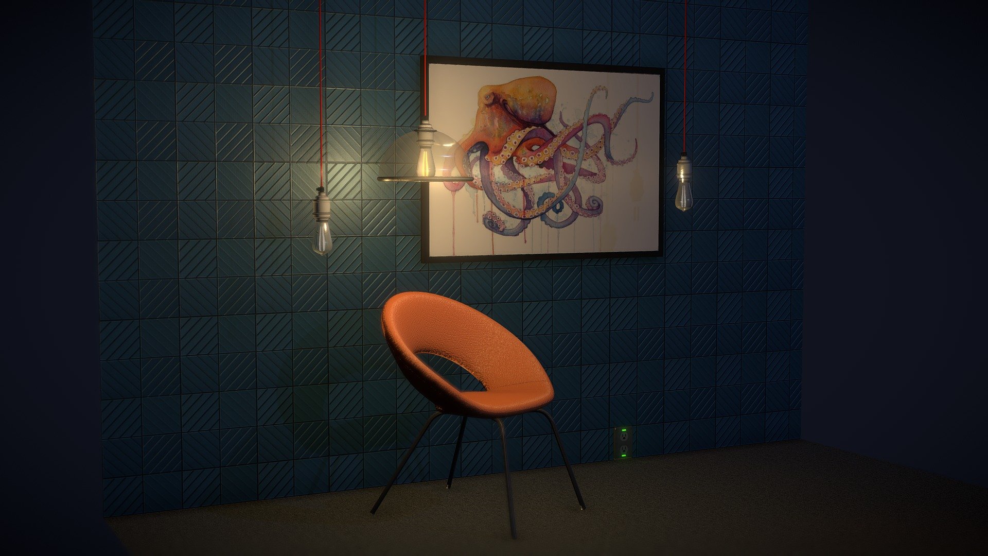 Evening Lighting Scene - Download Free 3D model by nickheitzman ...