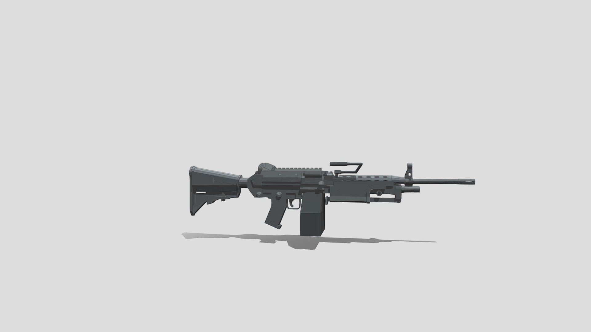 M249 - 3D model by Terrian._. [2616f95] - Sketchfab