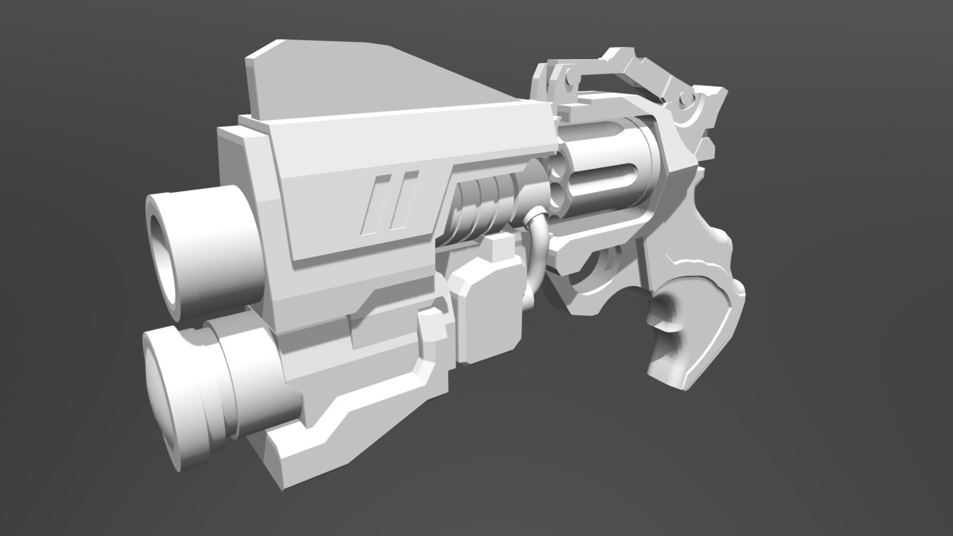New Lowpoly Pistol - 3D model by Jesse Heinitz (@xshama) [2618ce7 ...