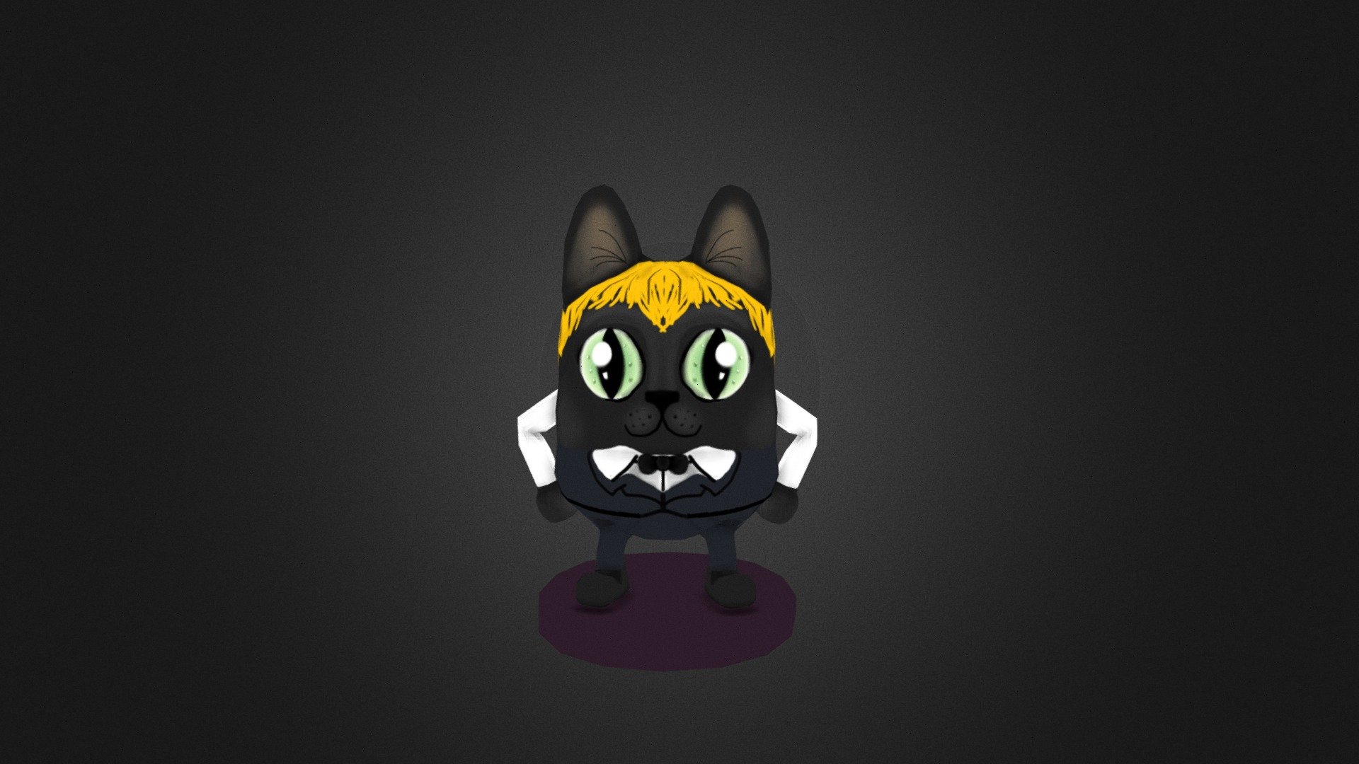 Catball Dancing 3D Low Poly - Download Free 3D model by Javier ...