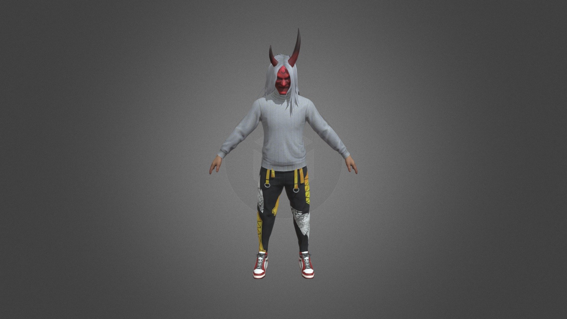freefire new samurai 3d model by pace gaming - Download Free 3D model ...