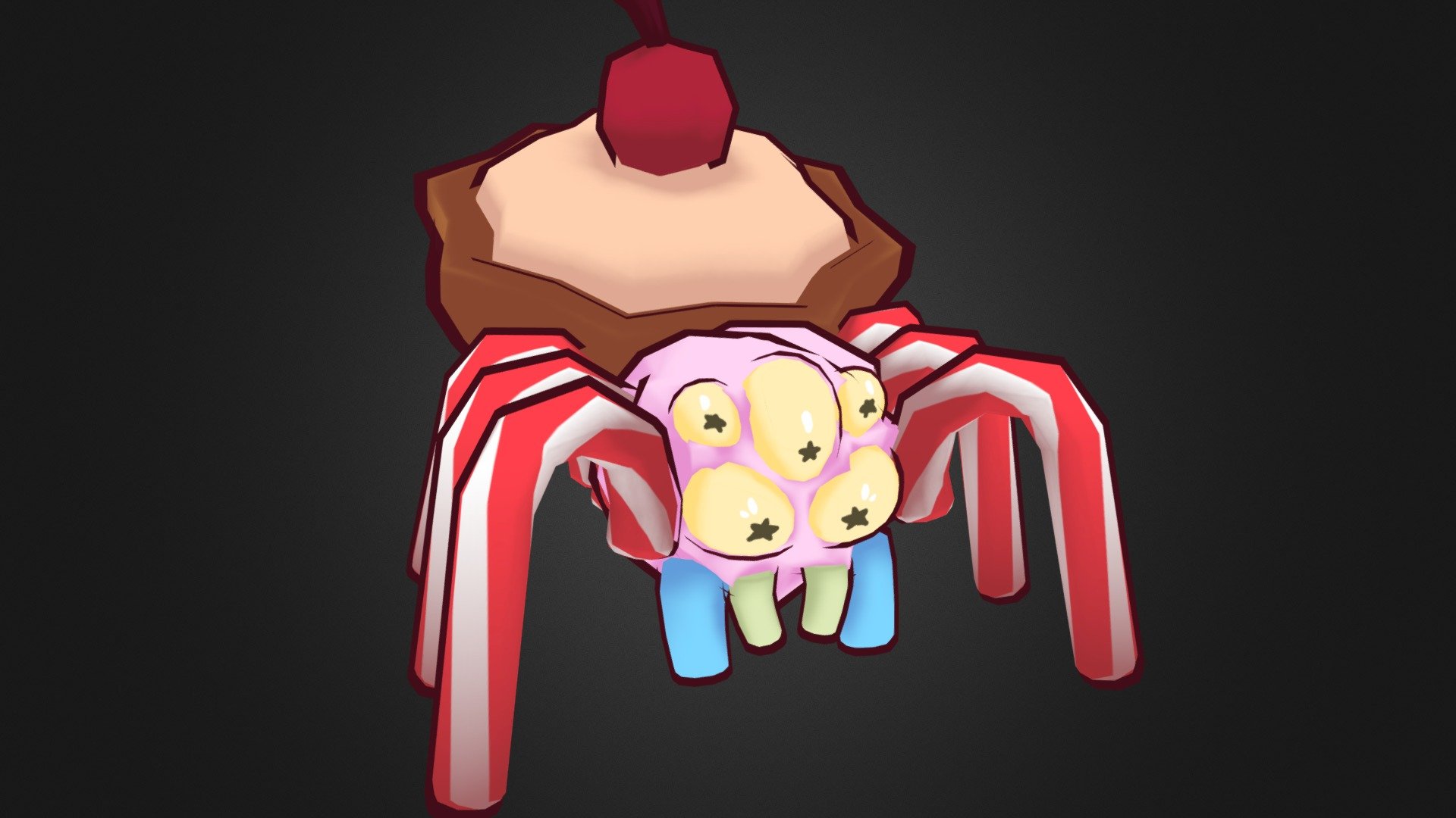 Stylized Candy Spider - 3D model by 1tzUglyLeo (@leo.nemtyrev) [261c69c ...