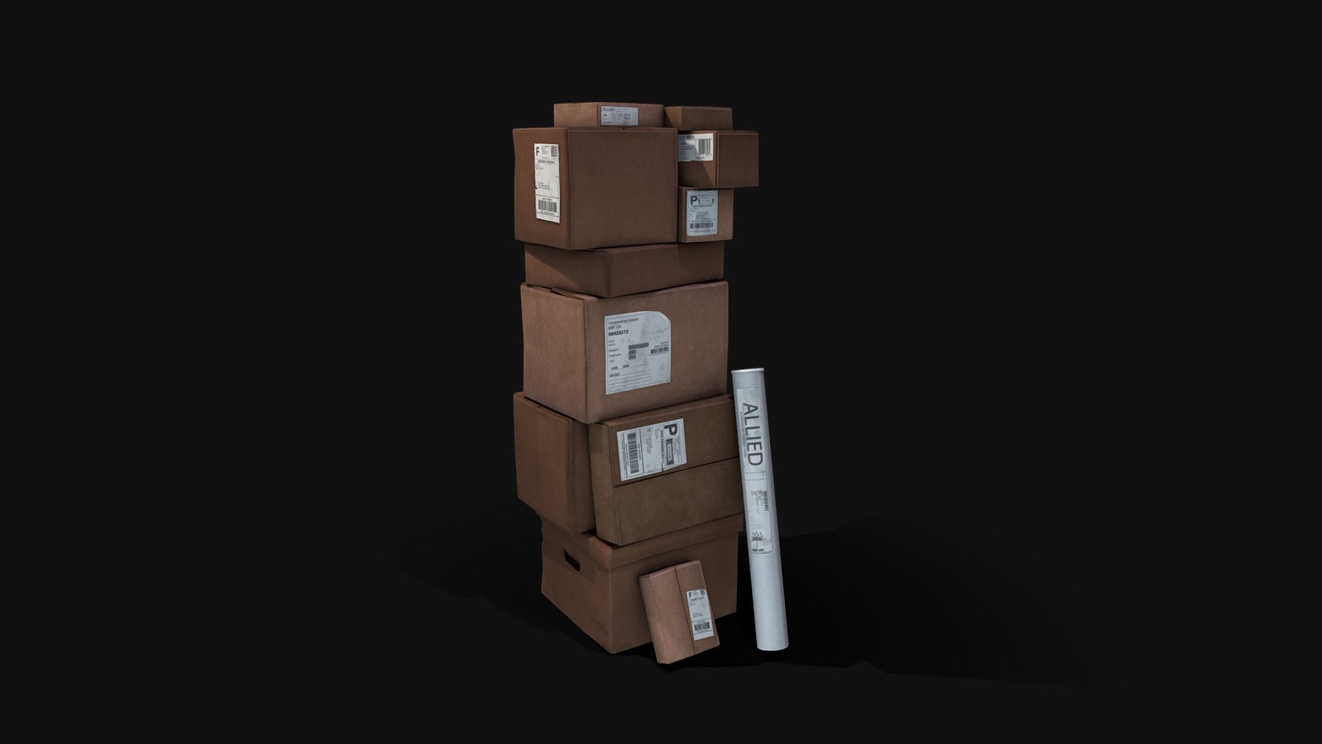 Stack Of Boxes - 3D model by maxgiddens [261d00e] - Sketchfab