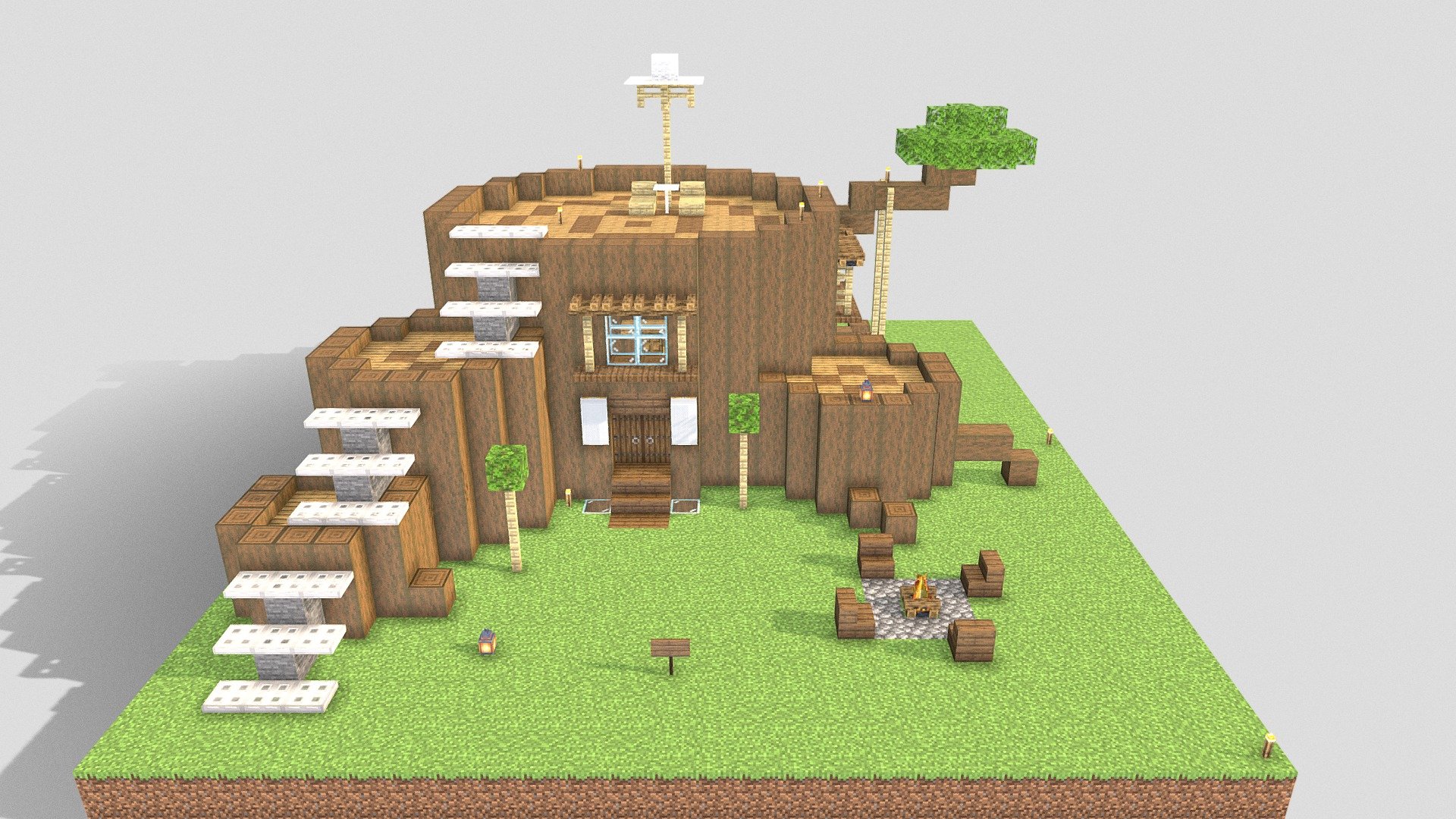 Minecraft XKZH.FUN Architect's work 0005 - 3D model by Esfinges ...