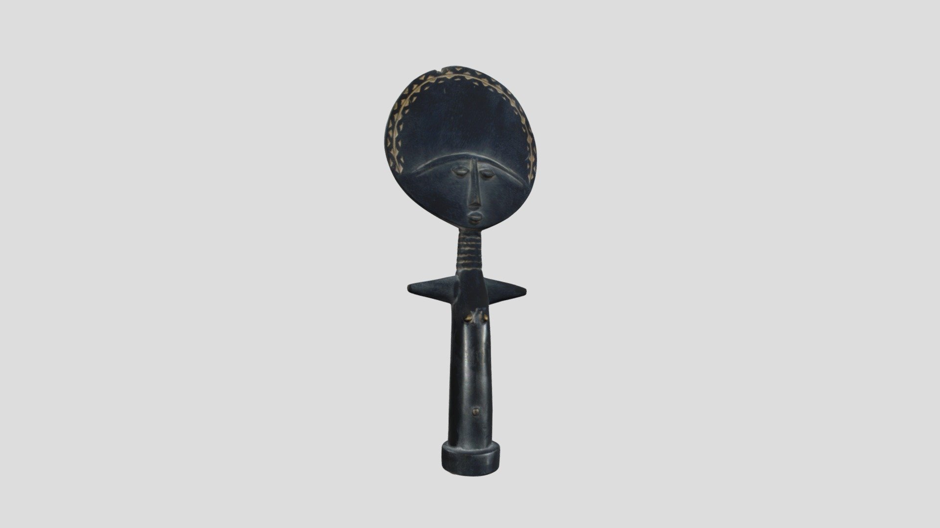 Fertility Ashanti doll from Ghana - 3D model by Aberdeen City Libraries ...