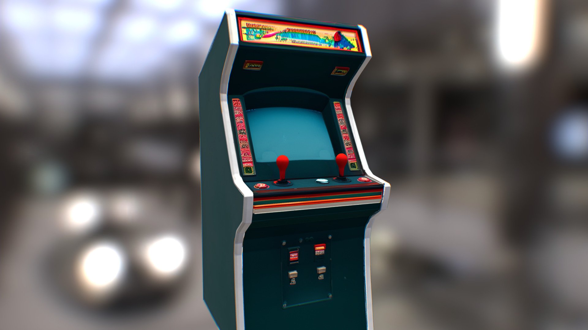 Retro Arcade Machine - 3D model by ARTEL_3D [2627c17] - Sketchfab