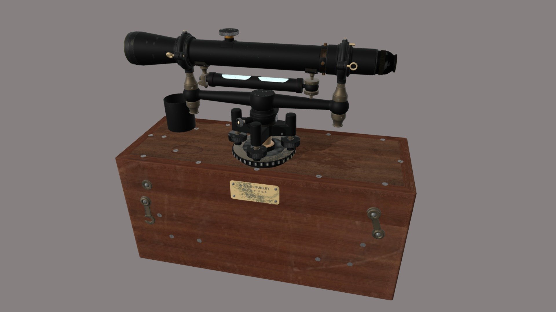 1948 Gurley Surveyor's Wye Level - 3D model by Edgar Brito (@e.brito ...