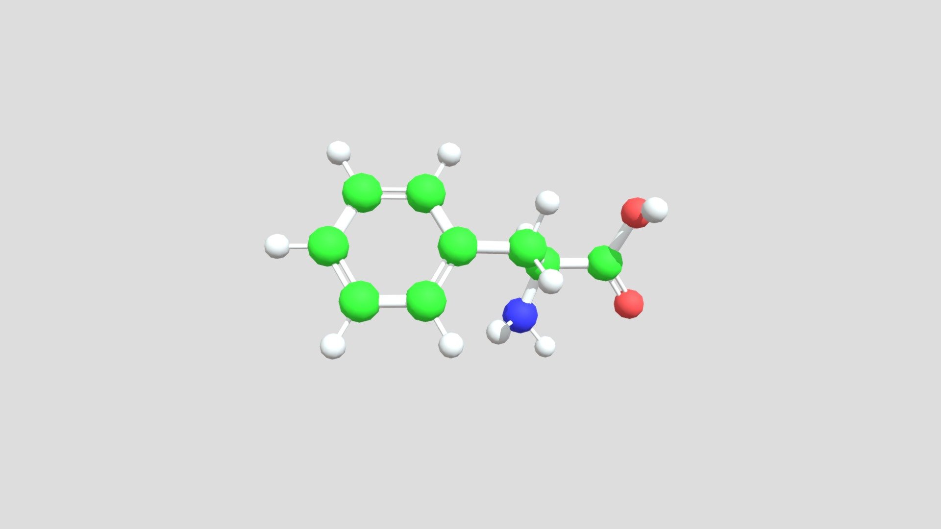 Phenylalanine - 3D model by DrSmashy [262b5f4] - Sketchfab