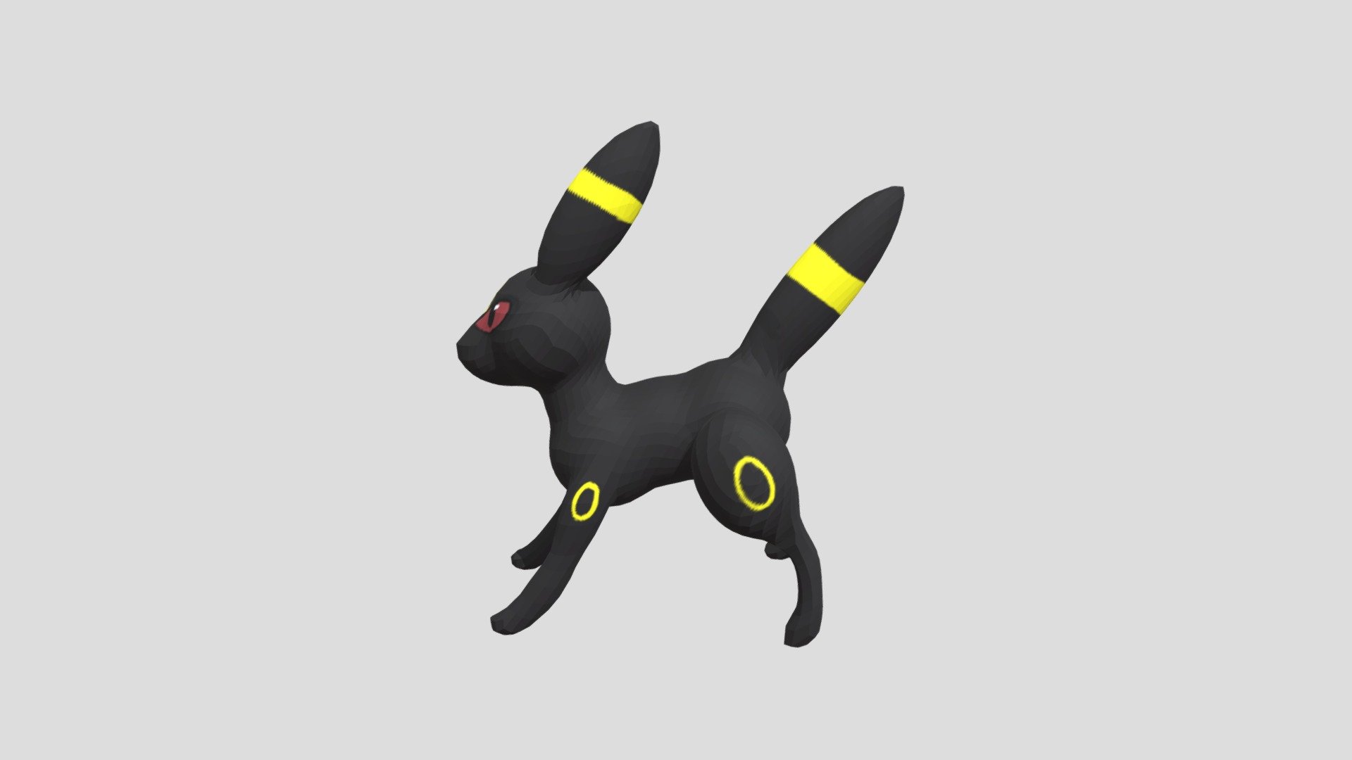 Umbreon - 3D model by ValentinaGomezL [262bbf5] - Sketchfab