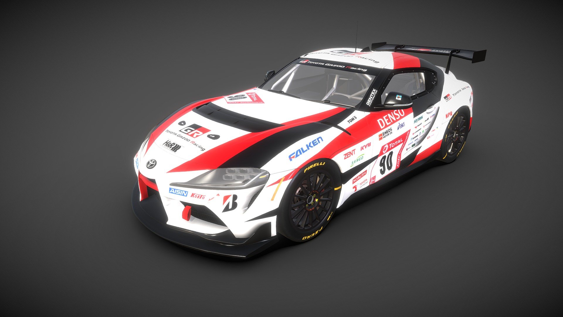 Toyota Supra GR GT4 - Buy Royalty Free 3D model by jdaniel_92 (@jdaniel_gz) [262bc8e ...