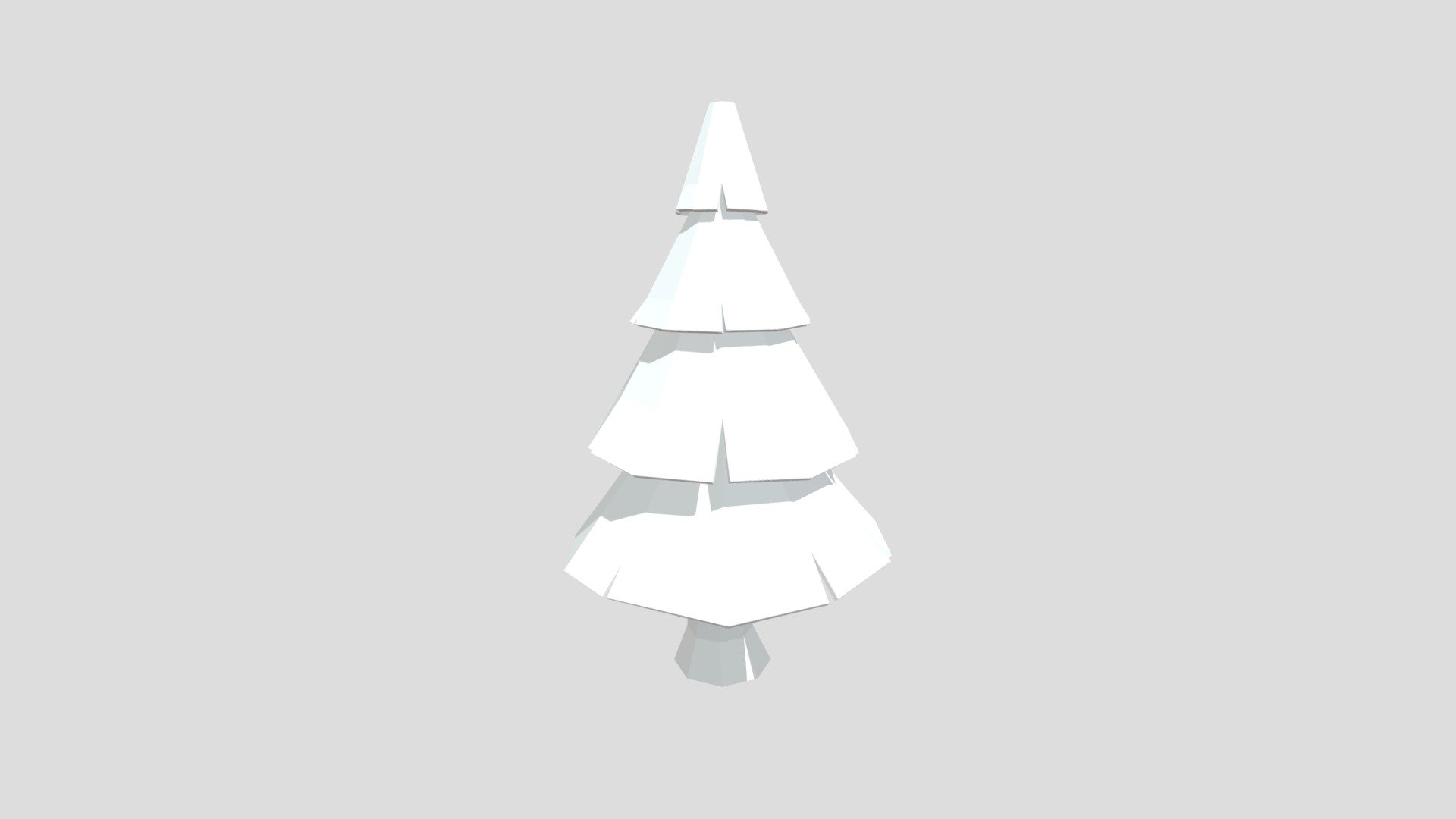 a white low poly tree - Download Free 3D model by v242613 [262cc96 ...