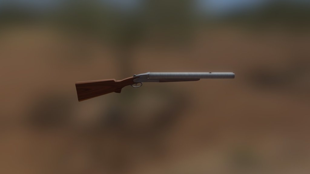 Double- Barrel Shotgun - 3D model by Alex_Mahoney [262d9ae] - Sketchfab