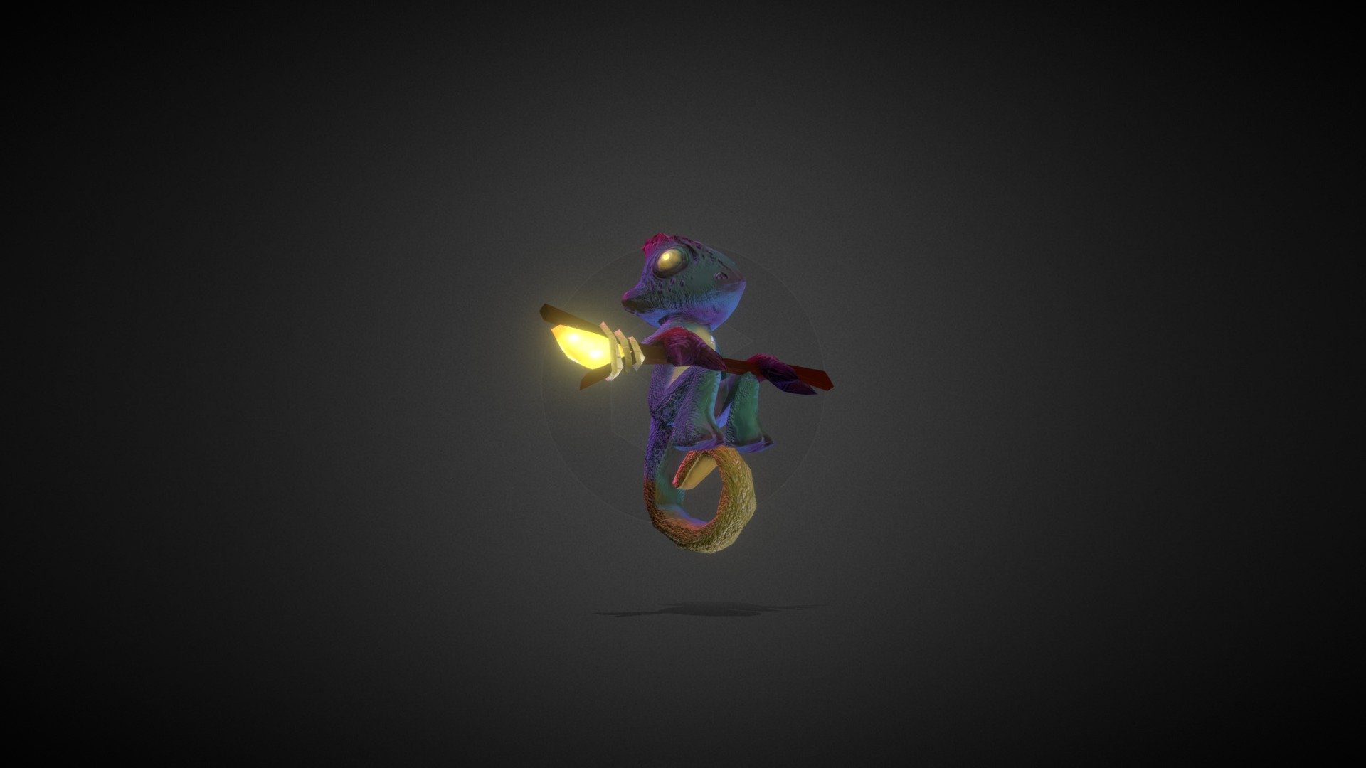 Wizard Lizard - 3D model by hanbla [262e68a] - Sketchfab