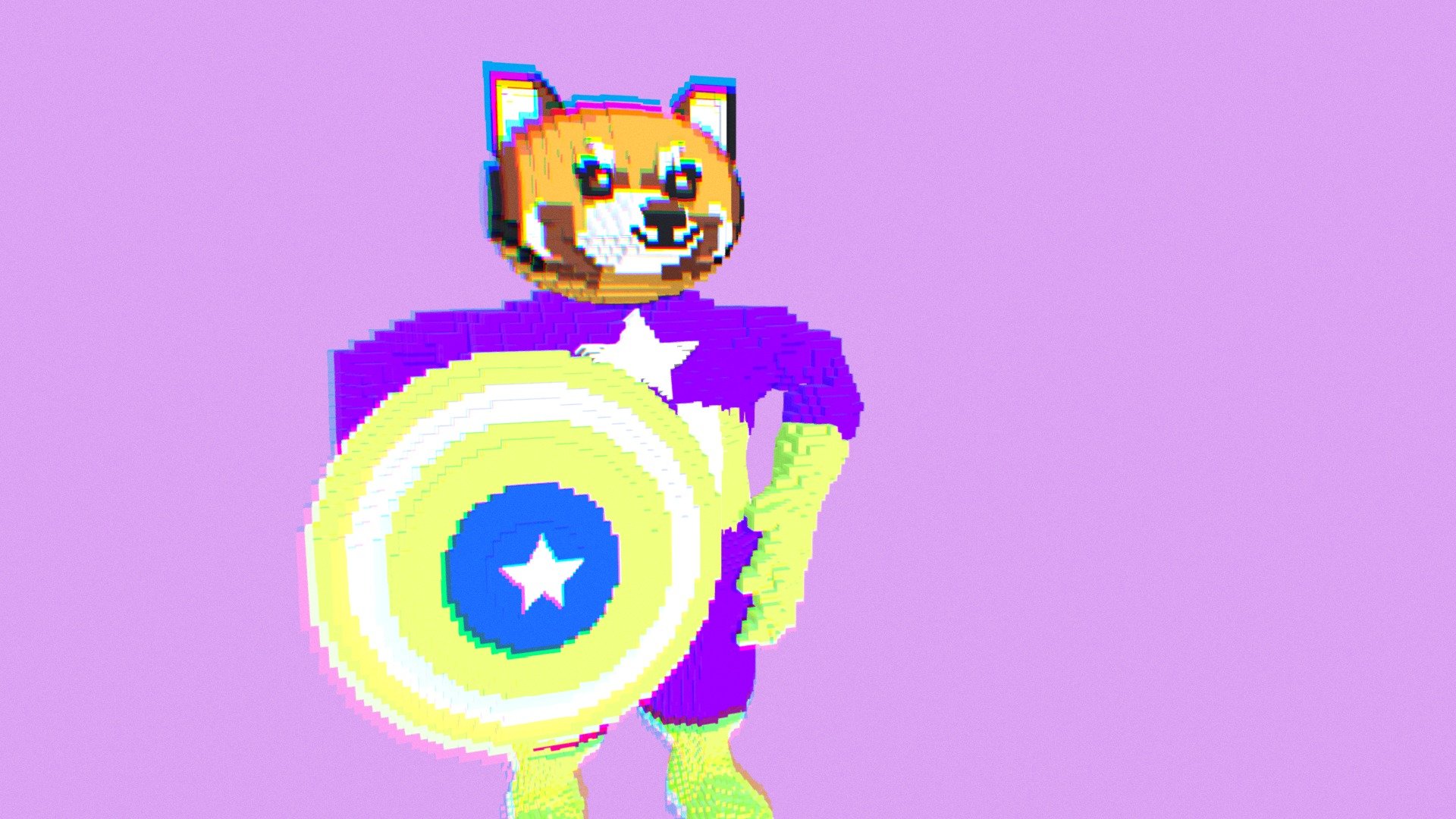 Panda (Captain America) in a parallel universe - 3D model by pimplik ...