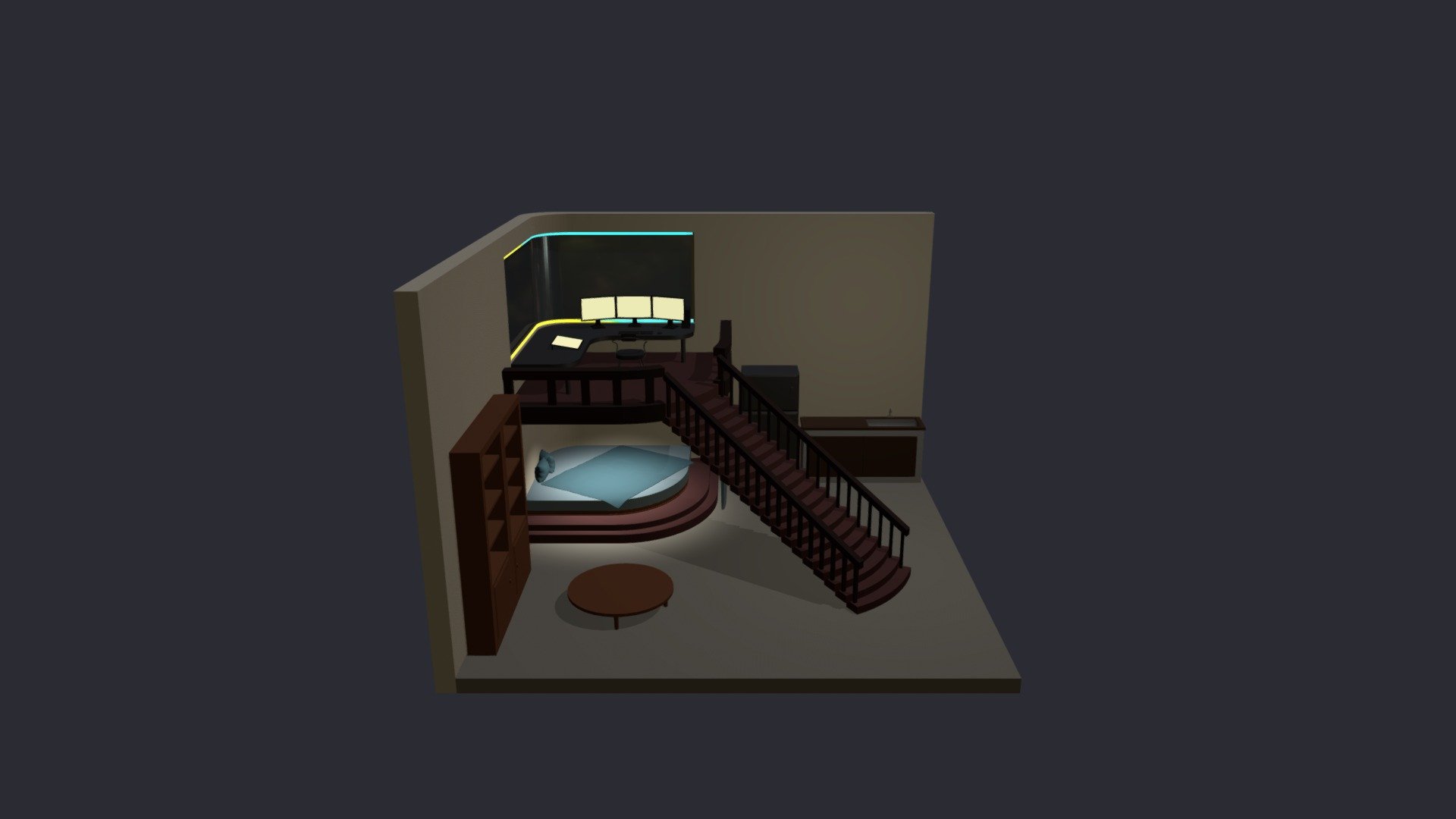 isometric room - Download Free 3D model by staceyneko0415 [262fec8 ...