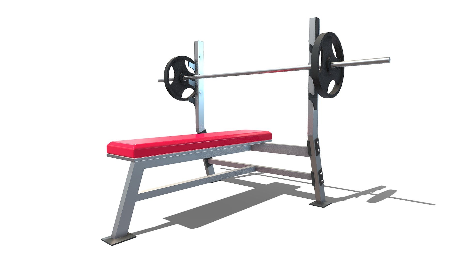 Weight Bench : Gym / Exercise Equipment - Buy Royalty Free 3D model by ...
