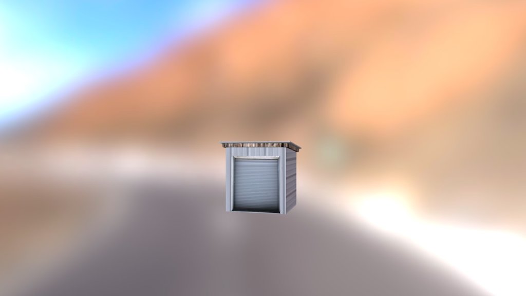 Low Poly Corrugated Shed - with textures - Download Free 3D model by ...