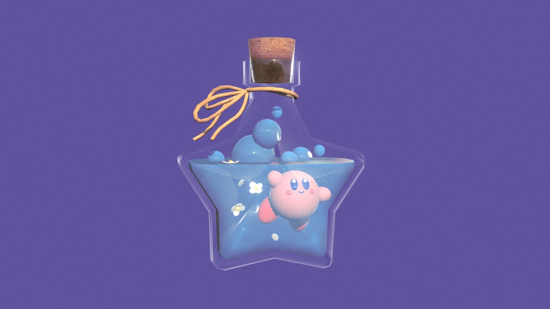 Pink Friend in a Potion - 3D model by icebell [26309f6] - Sketchfab