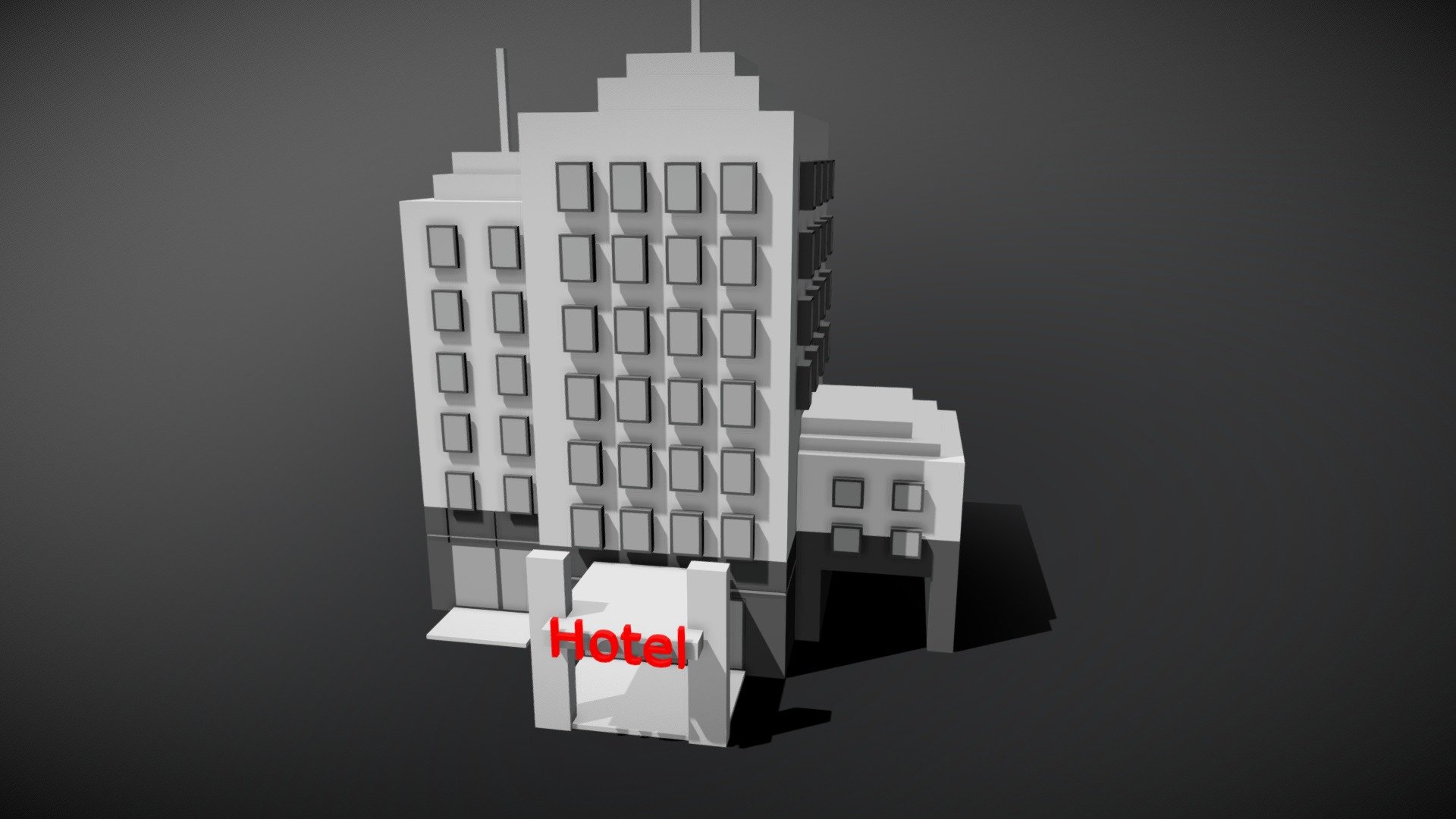 Hotel - 3D model by M. Karg (@Martin_k) [2631087] - Sketchfab