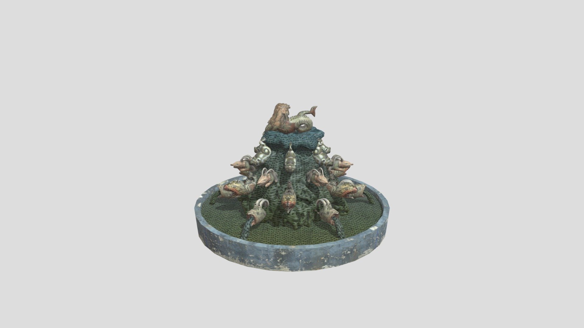 Fountain Low Poly2 - 3D model by andre.ogilvie.de.jong [263443c ...