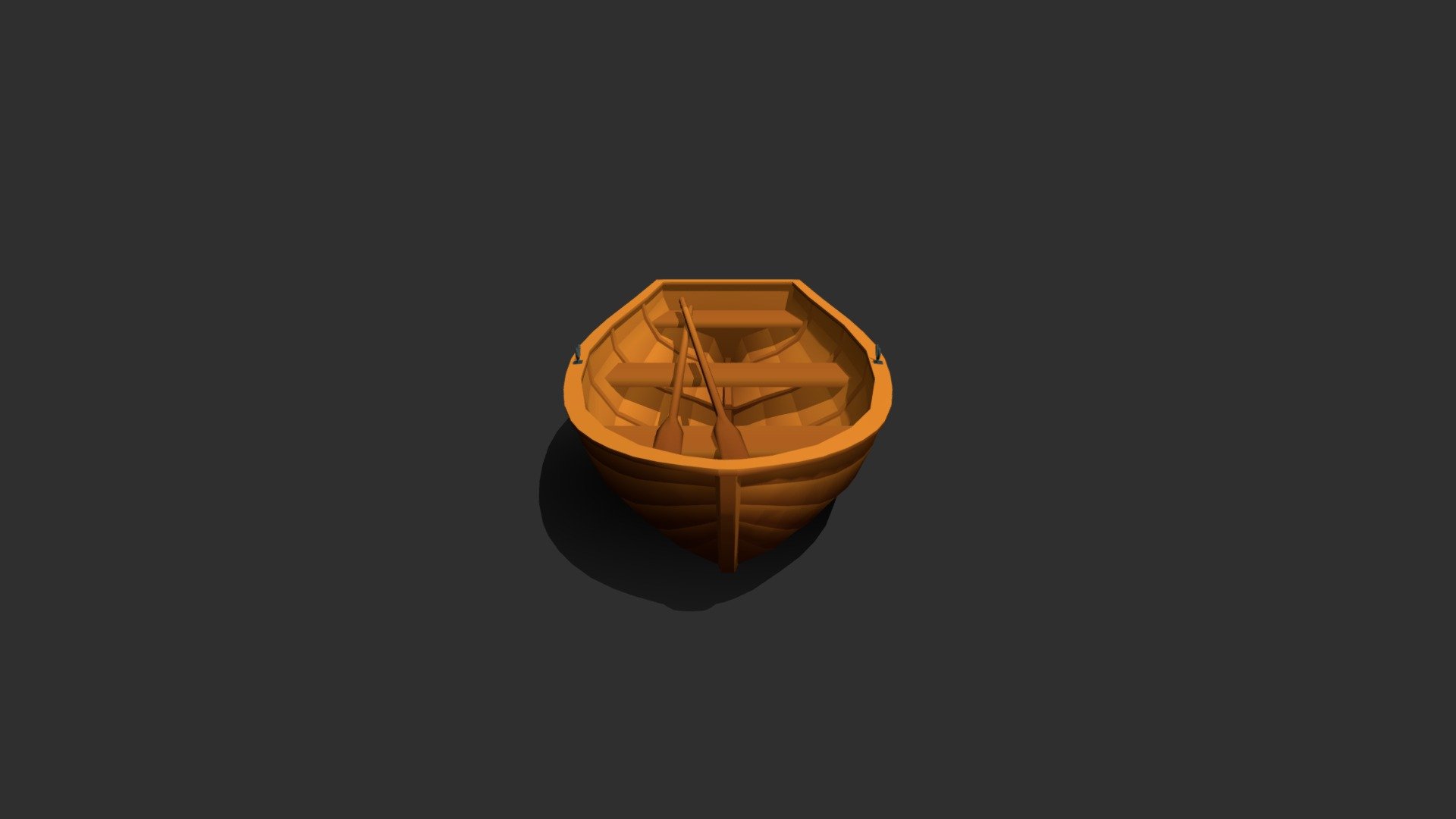 Low-poly stylized pirate rowboat - 3D model by fisher3d [2634754 ...