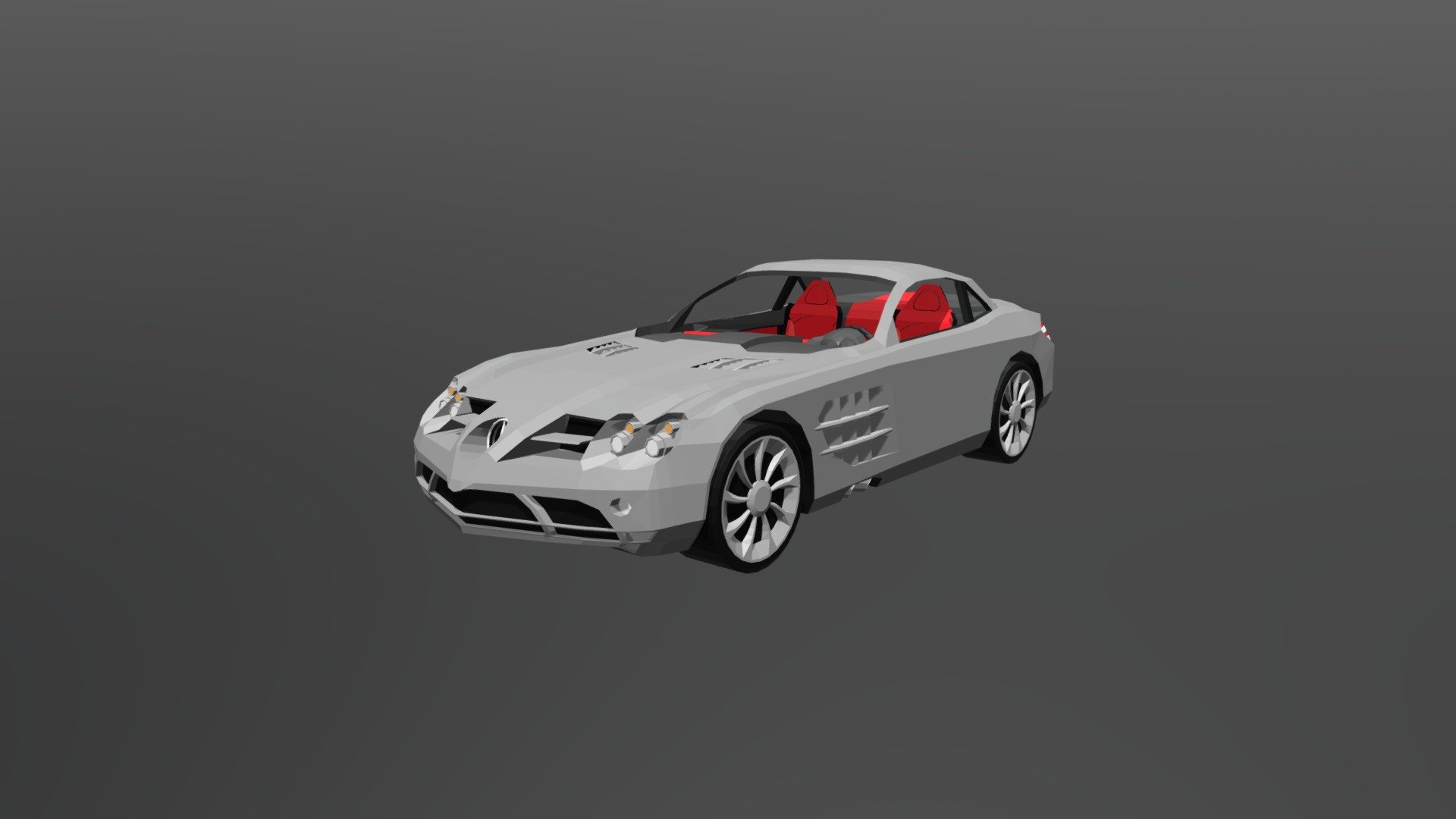 Mercedes SLR Mclaren 2003 Low Poly - Download Free 3D model by Iron ...