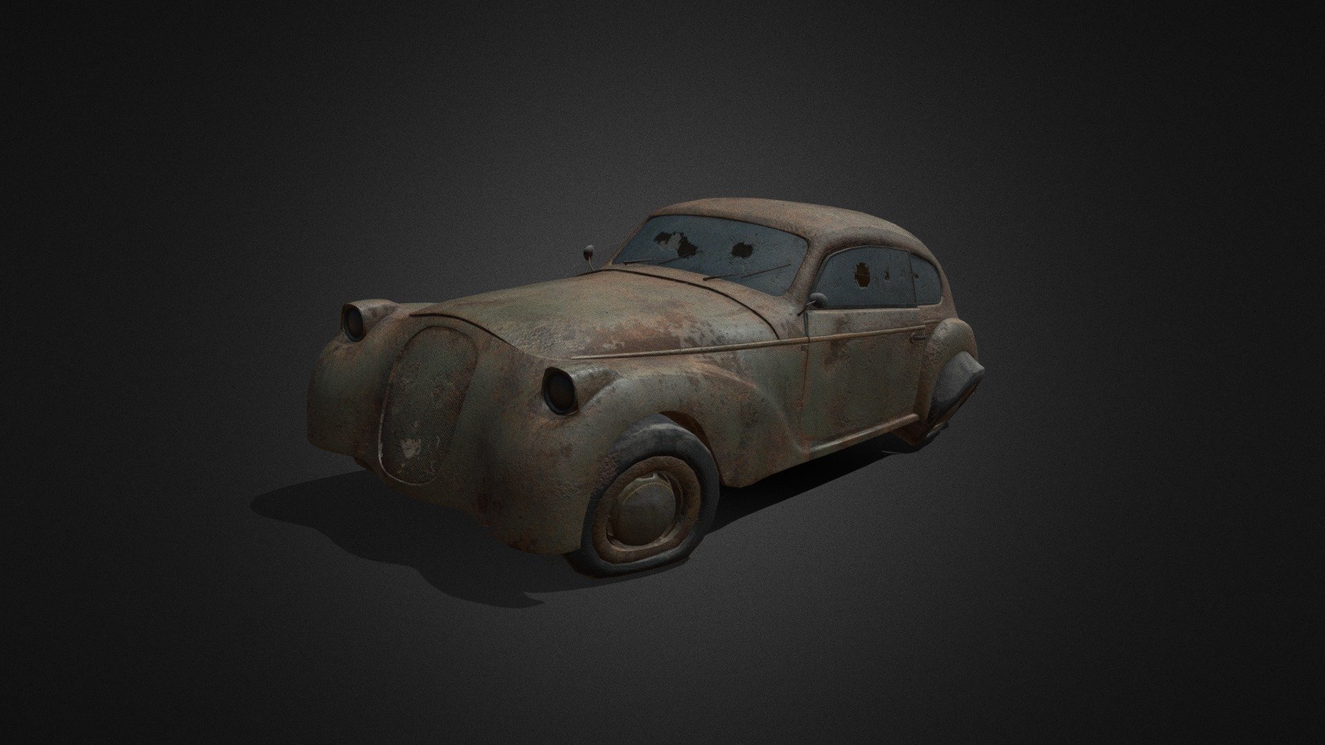RUST_CAR UDIM - Download Free 3D model by Miopass [2634b02] - Sketchfab
