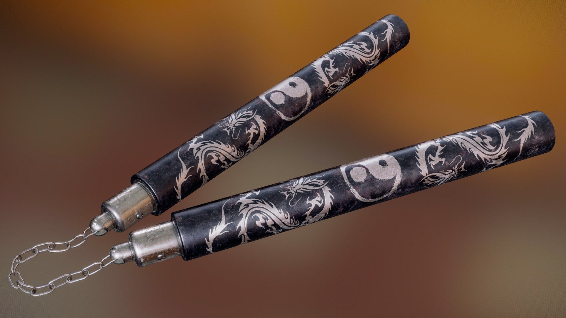 Nunchucku - Download Free 3D model by moaz.blob [263645a] - Sketchfab