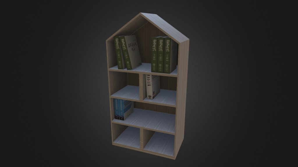 Bookcase - 3D model by zi_min [2637310] - Sketchfab