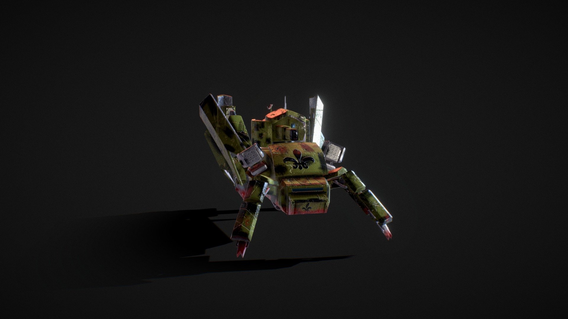 Char_quadripode - 3D model by cedric [263945b] - Sketchfab