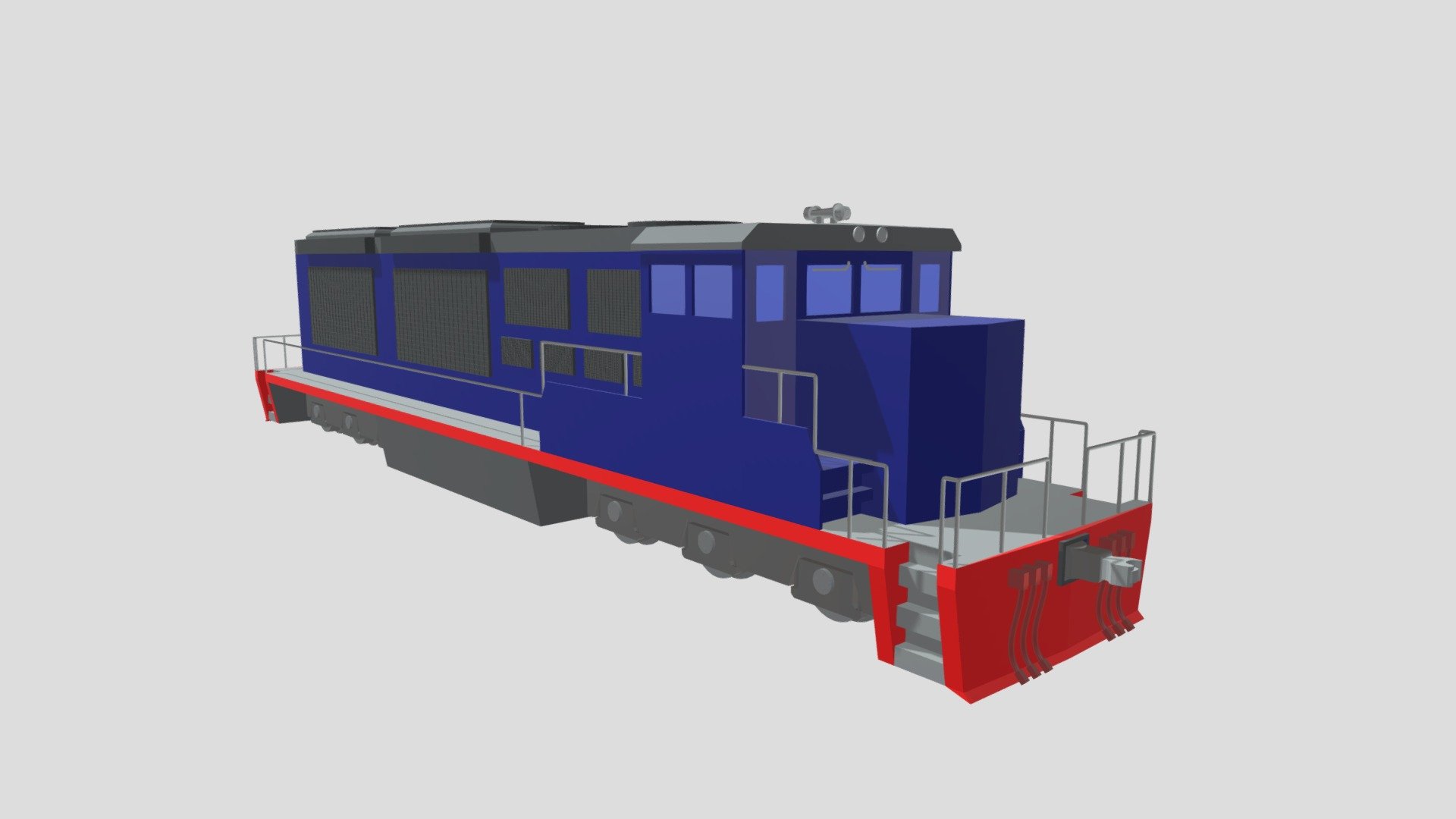 Concept Diesel Locomotive Model - Download Free 3D model by MIDNIGHT ...