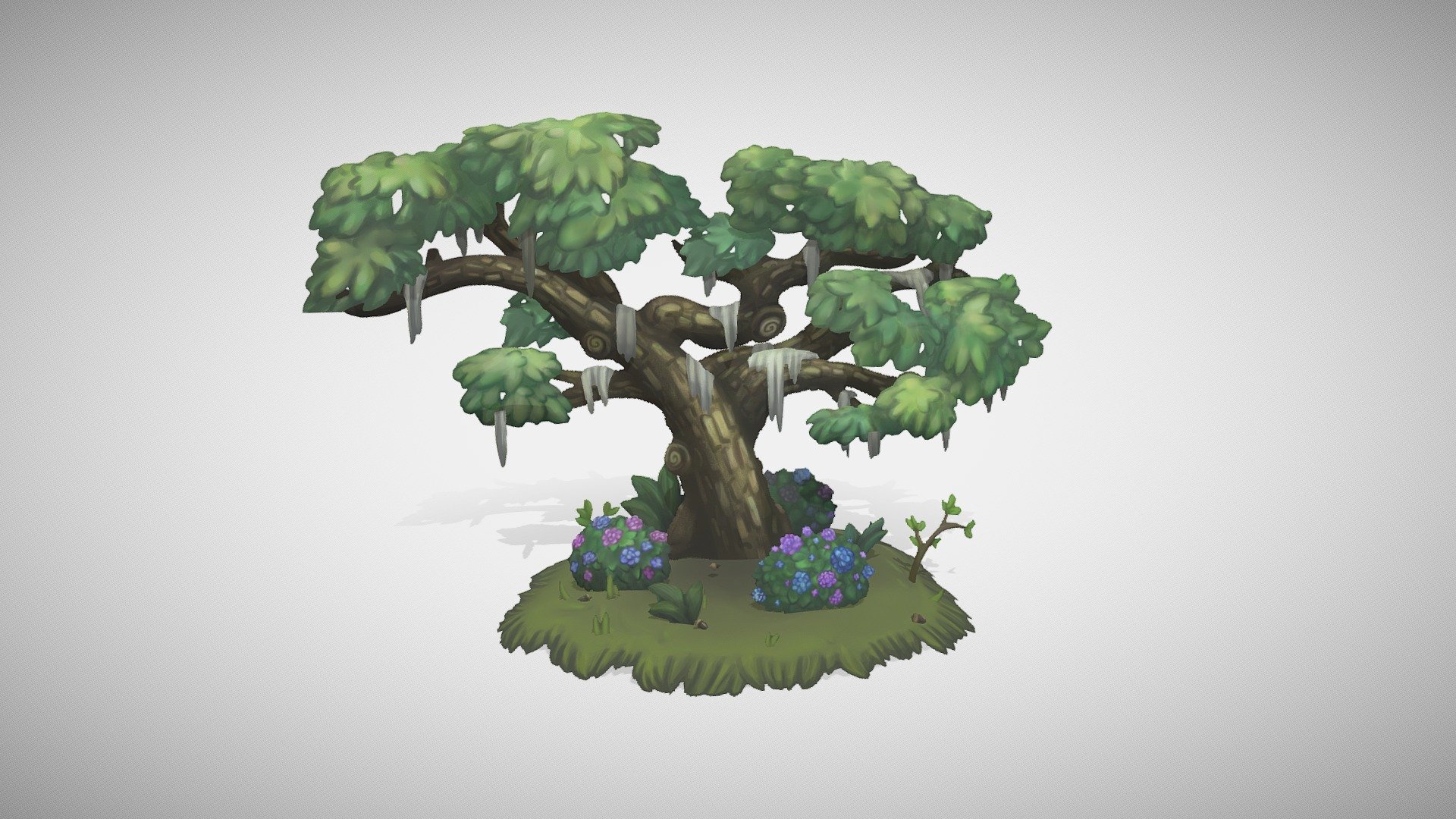 2.5D Live Oak - 3D model by sixlegdragon [263d1e0] - Sketchfab