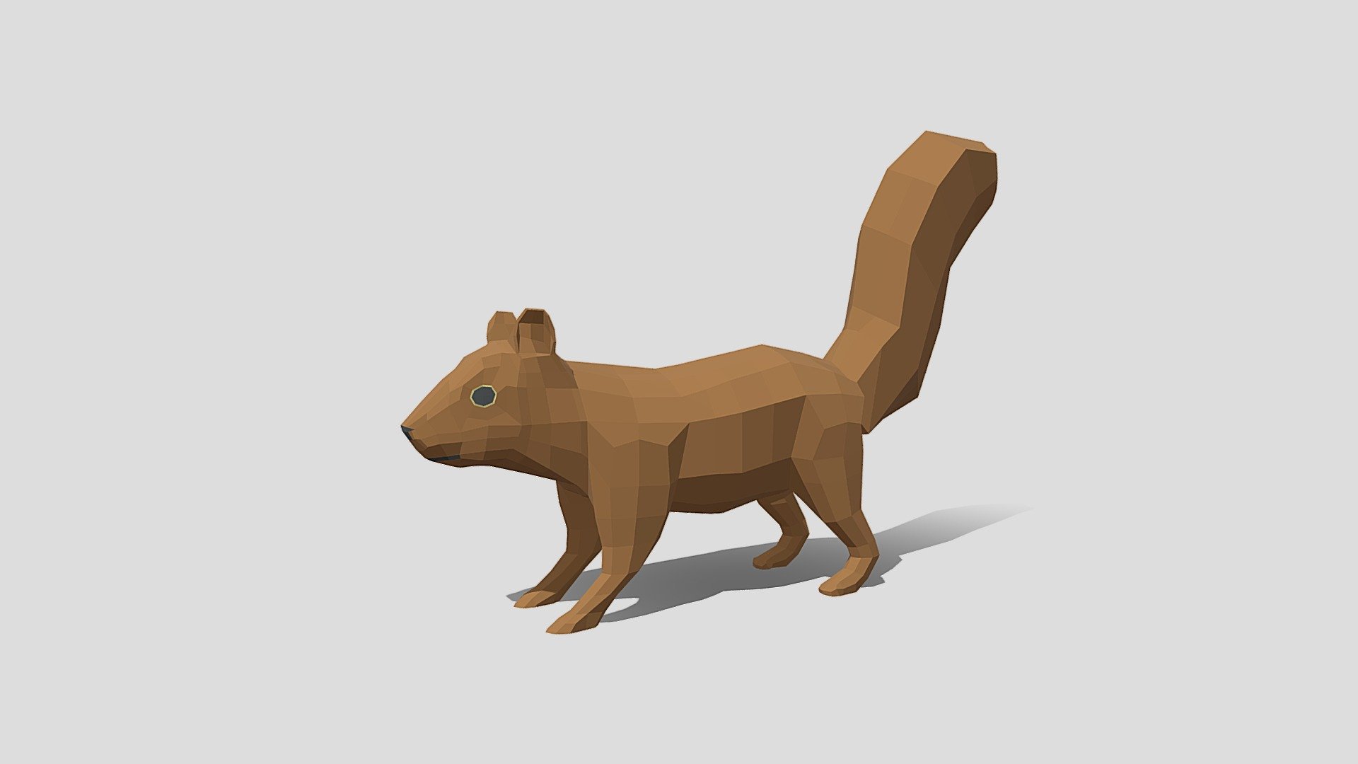 Low Poly Cartoon Squirrel - Buy Royalty Free 3D model by chroma3d ...