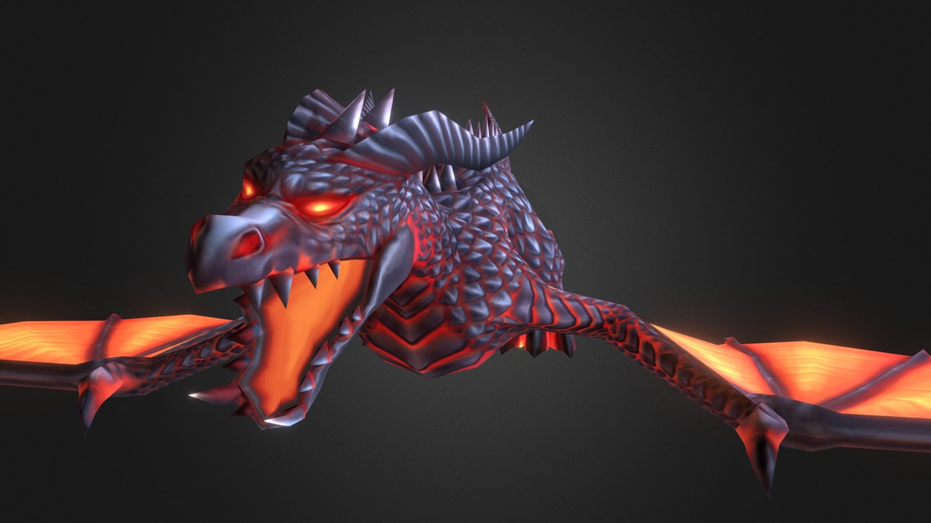 Fire Wyvern - 3D model by 3lbgames [264309e] - Sketchfab